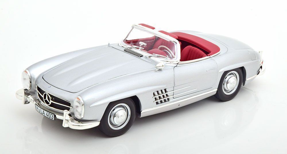 MERCEDES-BENZ 300 SL ROADSTER W198 1957 SILBER 1:18 NOREV (Neu und ...
