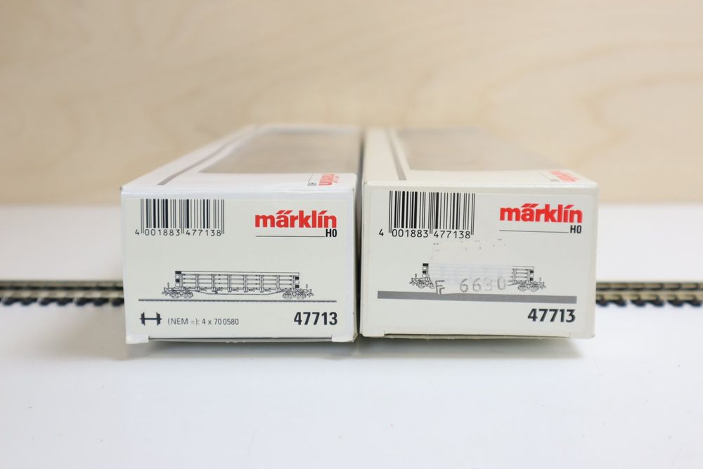 Märklin 2 x Rungenwagen mit Ladegut - 47713 (Gebraucht) in Winterthur ...