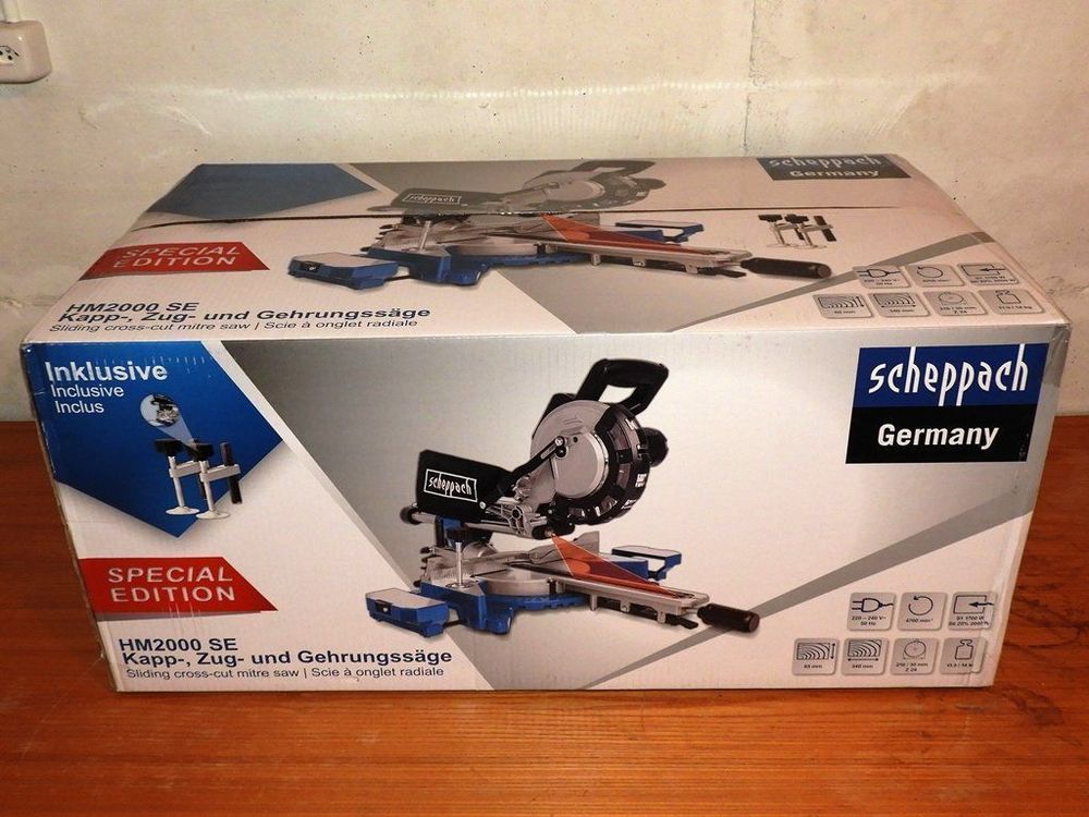 Scheppach Zug Kapp Gehrungssäge HM 216 HM2000SE Versand 26Fr (Neu und ...