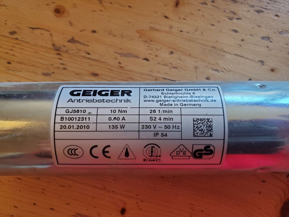 Elektromotor von Geiger (Gebraucht) in unterschächen für CHF 46 – mit ...