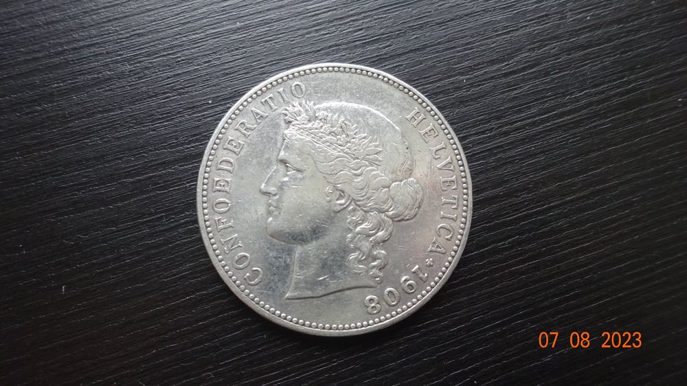 5 Fr 1908 Frauenkopf (Gebraucht) in bassecourt für CHF 175 – mit Lieferung auf Ricardo kaufen