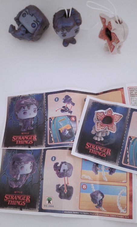 3x Stranger Things Kinder Joy - Steve - Demo Gorgon - Eddie (Neu ...
