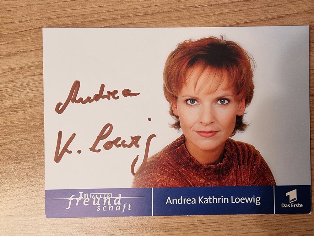 Andrea K. Loewig Originalautogramm "In aller Freundschaft" (Gebraucht ...