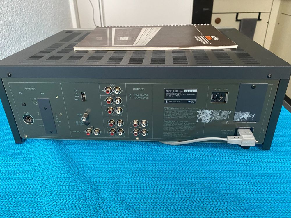 ReVox B 286 Tuner Preamplifier (Gebraucht) in Langenthal für CHF 380 – mit Lieferung auf Ricardo ...