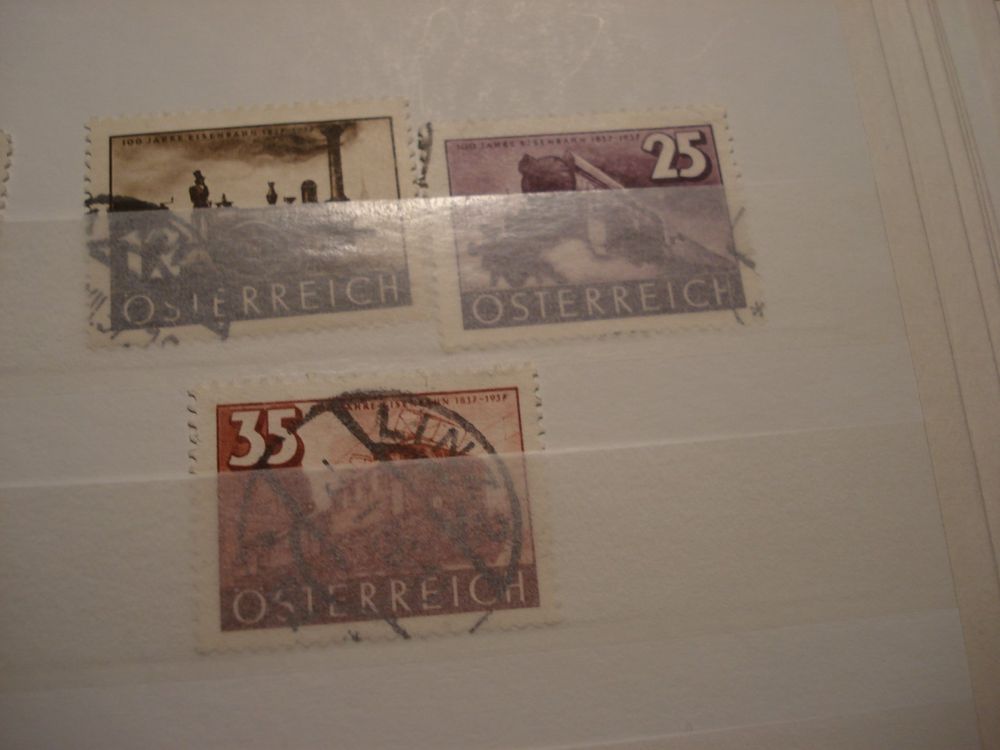 Österreich Satz 100 Jahre Eisenbahn, o um 1935 (Gebraucht) in Niederwil AG für CHF 1 – mit ...