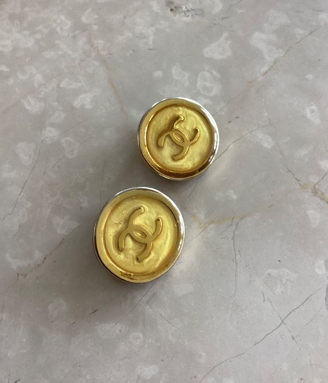 Goldige Chanel Ohrclips Ohrringe Vintage | Kaufen auf Ricardo