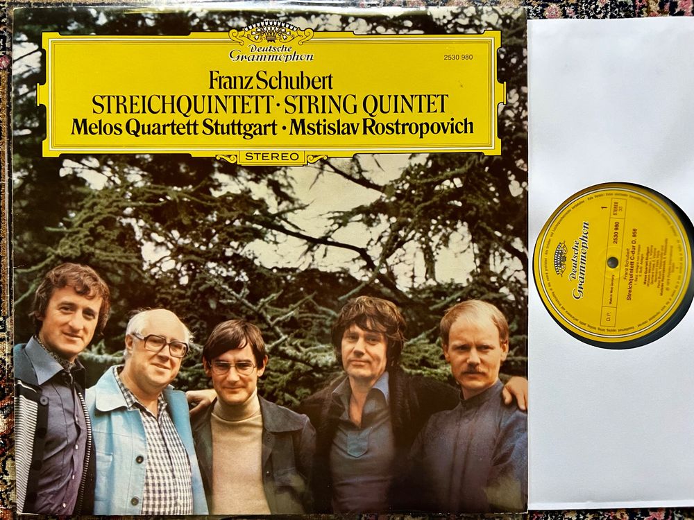 Schubert Streichquintett Melos Quartett Rostropovich LP (Gebraucht) in ...