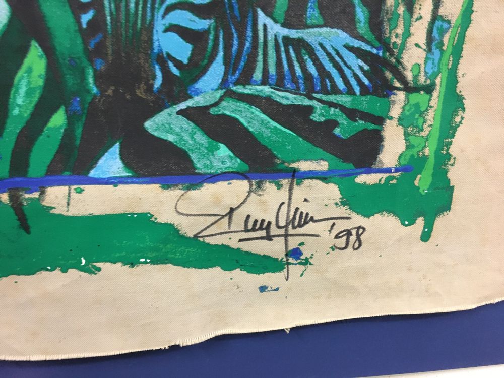 Rolf Knie, Seriegraphie auf Chapiteau Zelt, Zebra Herde (Gebraucht) in Rotkreuz für CHF 1600 ...