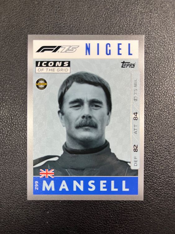 Topps Turbo Attax 2025 Nigel Mansell Legend 299 (Neu (gemäss ...