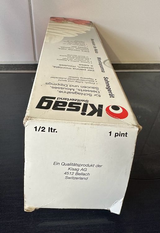 KISAG Whipper Rahmbläser 0,5 L Neuwertig (Neu (gemäss Beschreibung)) in Zürich für CHF 48 – mit ...