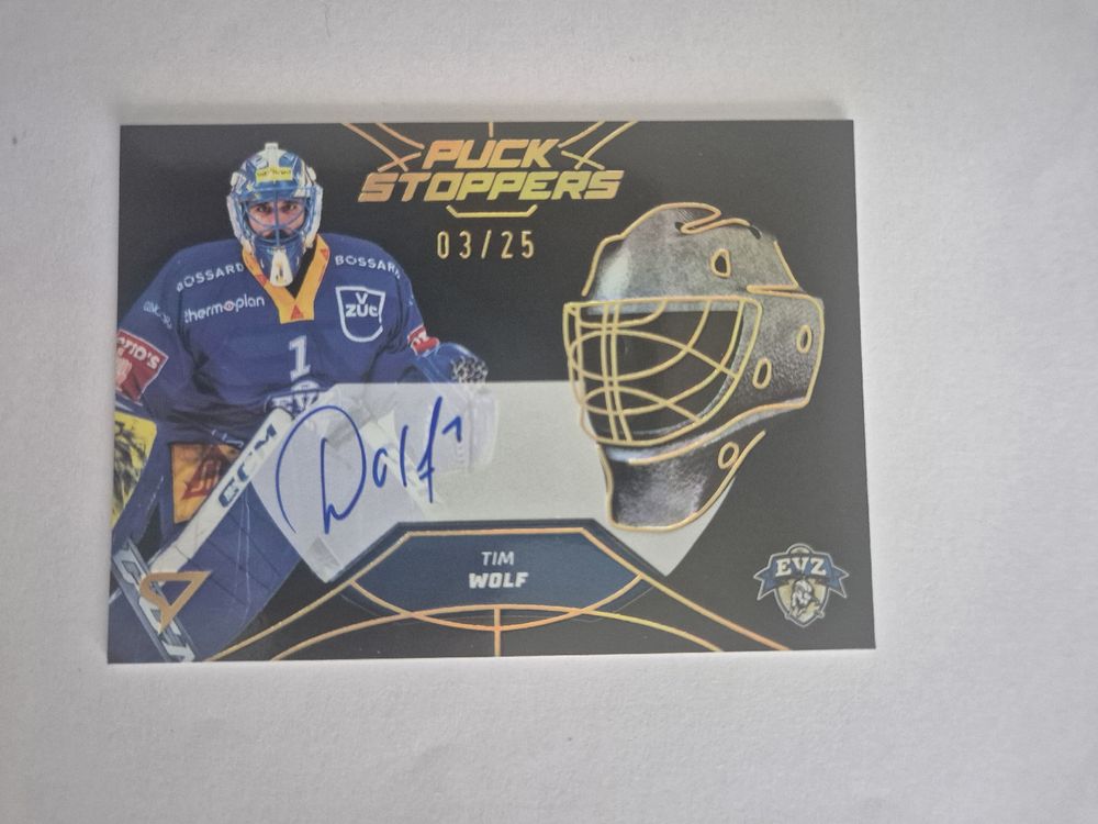 sportzoo puck stoppers signed Tim Wolf Zug 03/35 | Kaufen auf Ricardo