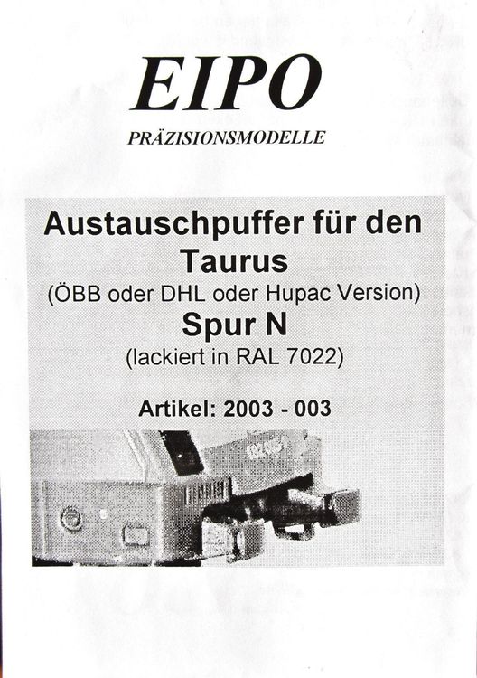 EIPO Präzisionsmodelle EICHHORN MODELLBAU Austauschpuffer | Kaufen auf ...