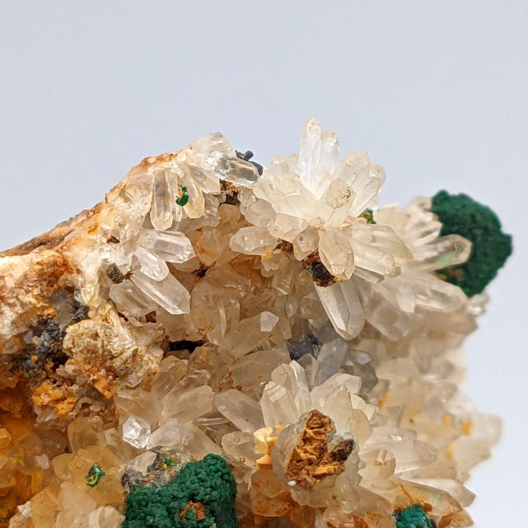 EINZIGARTIG, MALACHIT und TETRAEDRIT auf QUARZKRISTALLE (Neu (gemäss Beschreibung)) in Balerna ...