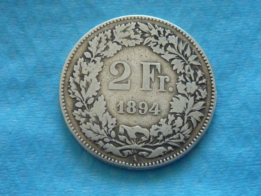 Alte Silber 2 Franken 1894. (Gebraucht) in Seon für CHF 9.9 – nur Abholung auf Ricardo kaufen
