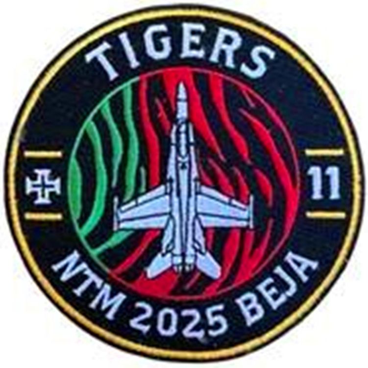 NTM Beja 2025 Tigers F/A-18 Staffel 11/Patch Stoff mit Klett (Neu ...