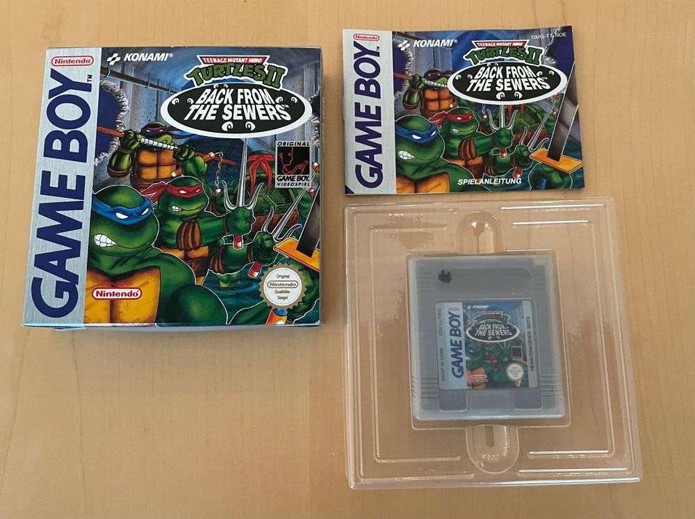 Game Boy Turtles u. Turtles 2 OVP mit Spiel und Anleitung | Kaufen auf ...