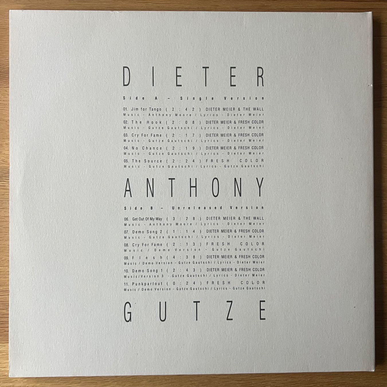 Dieter Meier, Fresh Color, Gutze Gautschi, Anthony Moore... (Neu ...