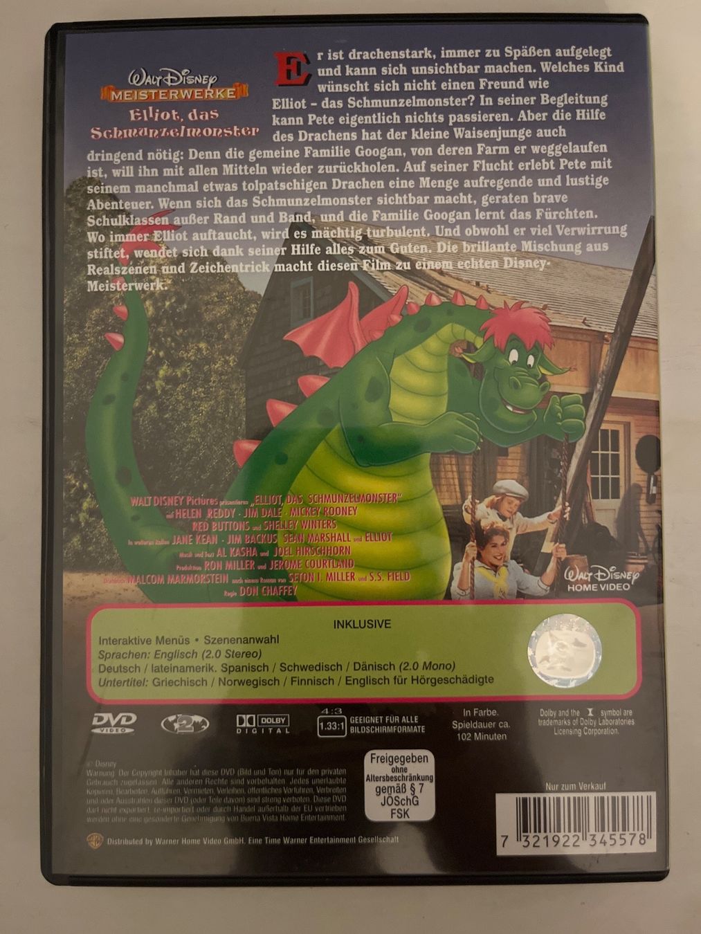 Disney DVD : Elliot, das Schmunzelmonster 📀 (Neu (gemäss Beschreibung ...
