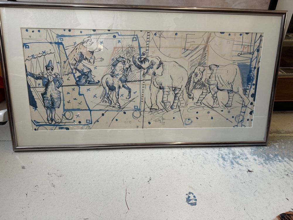 Rolf Knie Elefanten in der Manege Druck (Gebraucht) in Zürich für CHF 90 – nur Abholung auf ...