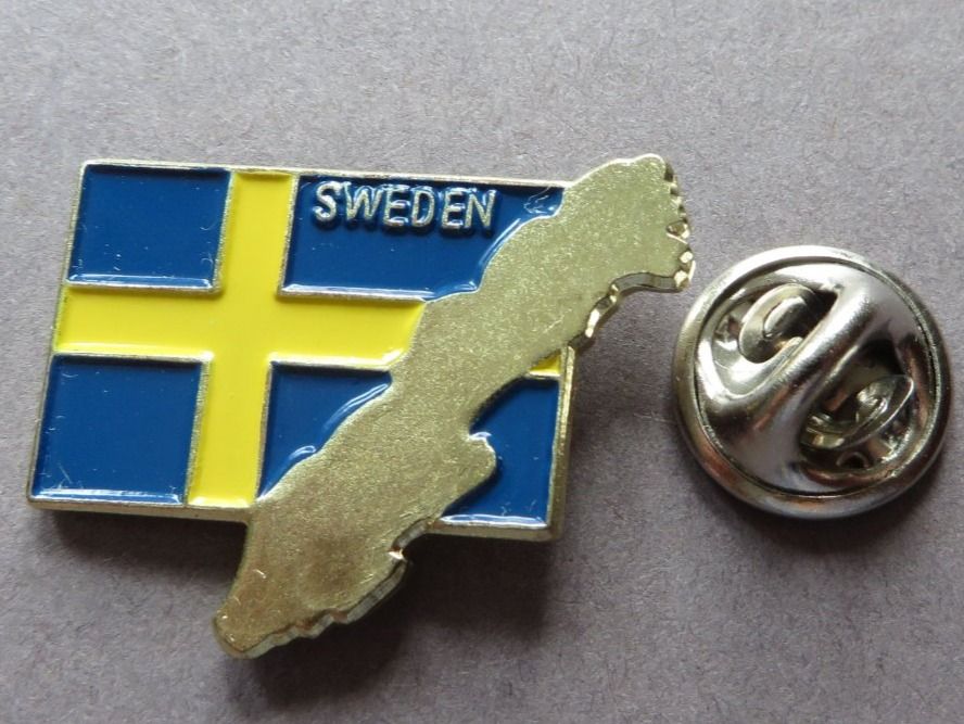 PIN, LÄNDER SWEDEN SCHWEDEN FLAGGE UND UMRISS (Gebraucht) in Neuhausen ...