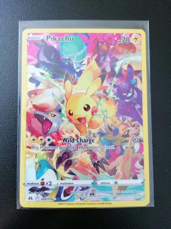 PIKACHU SECRET RARE 160/159 CROWN ZENITH POKEMON KARTE NEU! | Kaufen ...