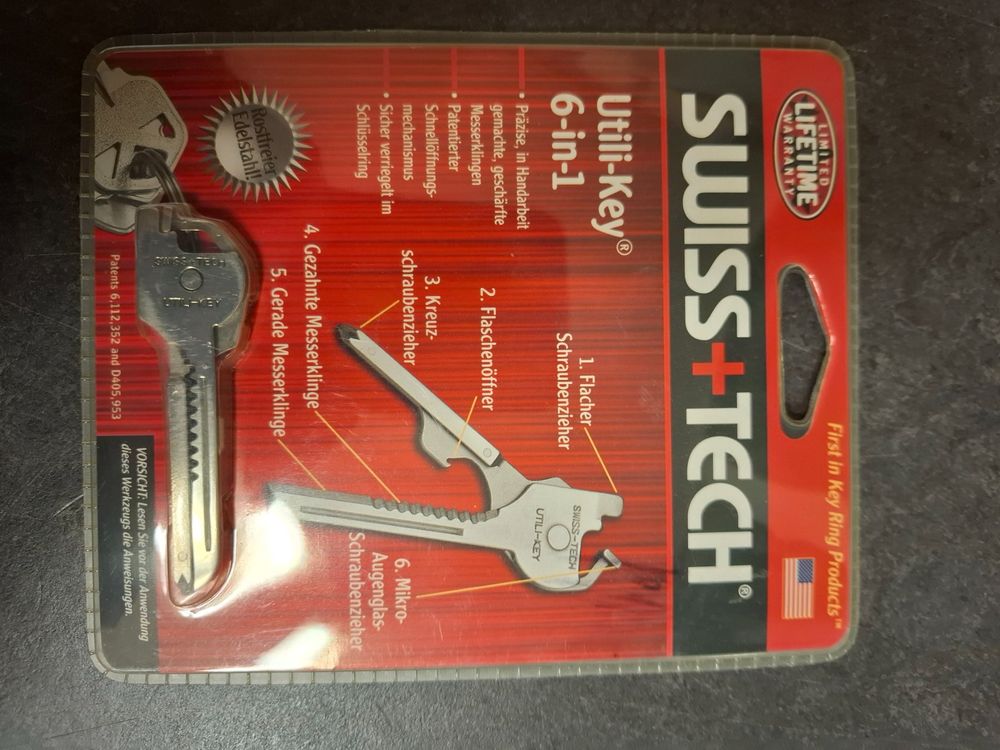 Swiss + Tech 6 in 1 Edelstahl Werkzeug Utili-Key (Neu und ...