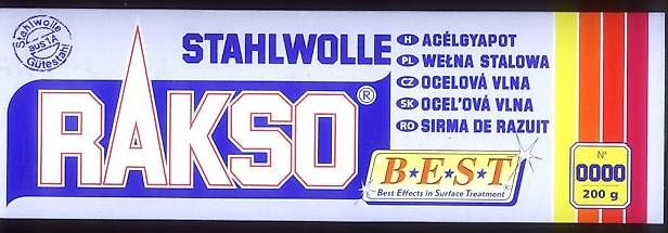 Stahlwolle von Rakso in 9 Feinheitsgraden - 200 g (Neu und ...