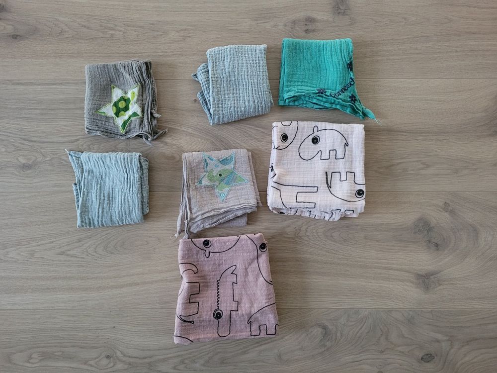 7 Nuschi - Babytücher in verschiedenen Grössen (Gebraucht) in Kirchdorf ...