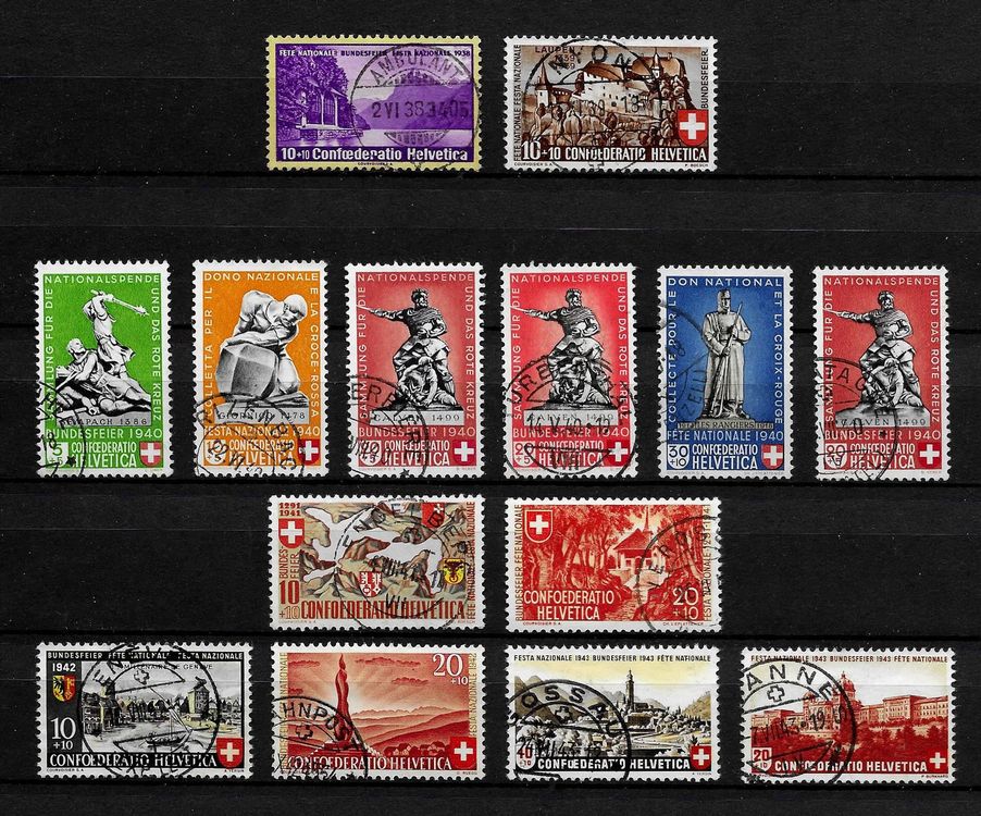 PRO-PATRIA 1938-1943 gest. KP 110.- (4) | Kaufen auf Ricardo