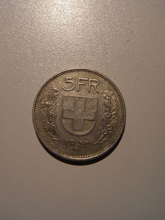 5 Franken 1939 | Kaufen auf Ricardo