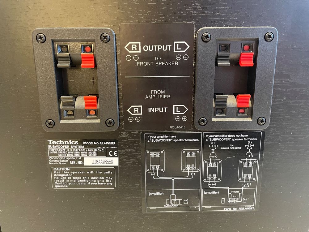 Technics Subwoofer SB-W500 (Gebraucht) in Tann für CHF 31 – nur ...