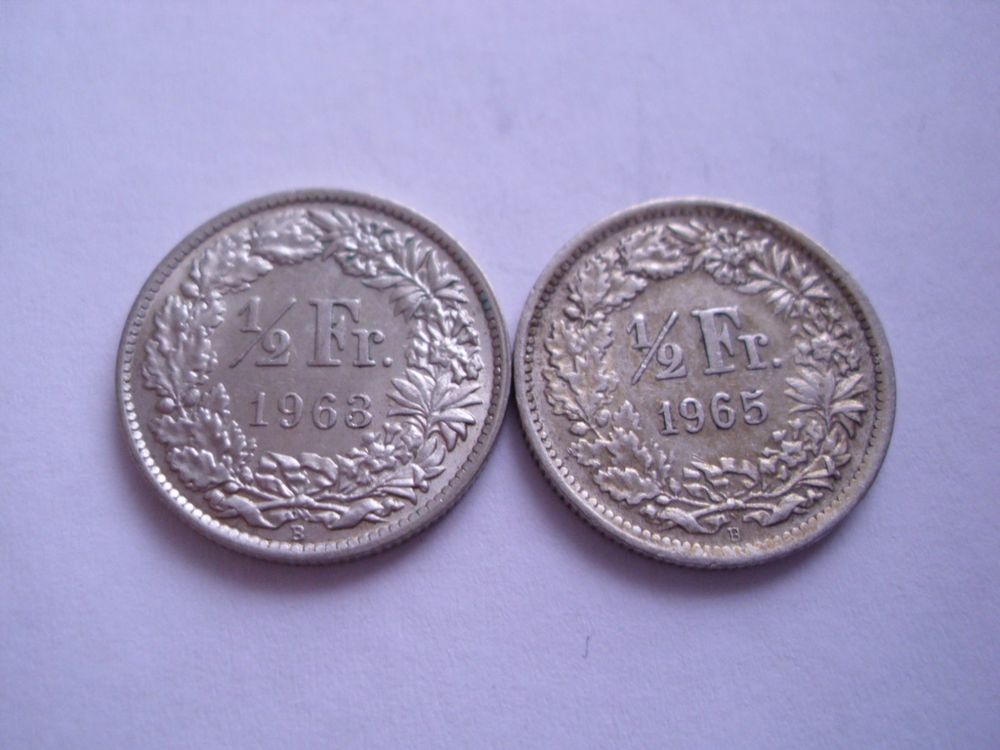 2 x 50 Rappen 1963/65 | Kaufen auf Ricardo