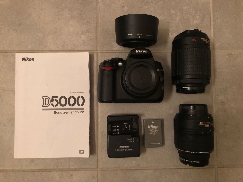 Nikon D5000 Kit mit 18-55 & 55-200mm (Gebraucht) in Muttenz für CHF 180 ...