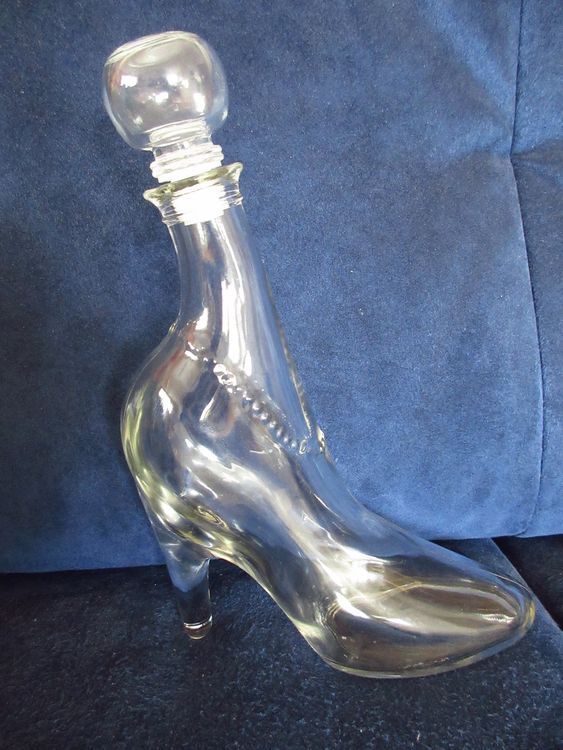 Glas Karaffe, Glasflasche, Flasche Schuh, Kefla Glasschuh (Gebraucht ...