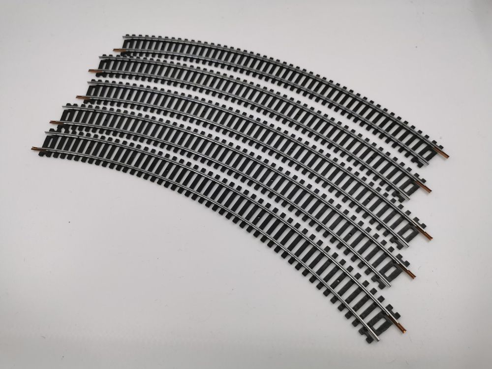 5x Rails H0 Lima R431mm