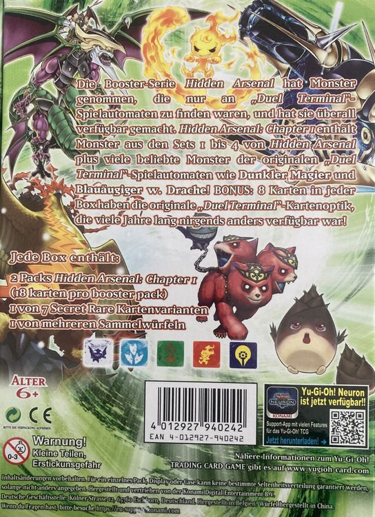 Hidden Arsenal Chapter 1 Box - Yu-Gi-Oh! TCG - DE (Neu und ...