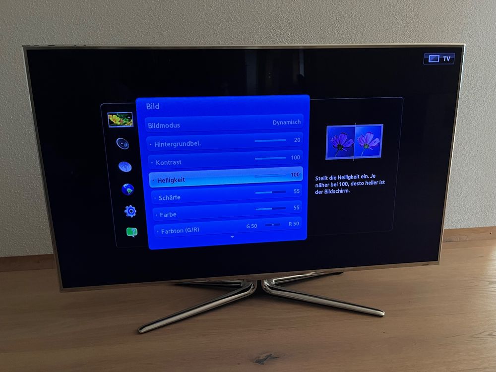 Samsung TV Fernseher UE 46 D 8000 - 46 Zoll Diagonale (Gebraucht) in ...