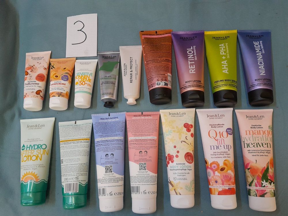 11 JEAN&LEN BODYLOTION, BODYMILK, HANDCREME, AFTERSUN (Neu (gemäss Beschreibung)) in Eggenwil ...