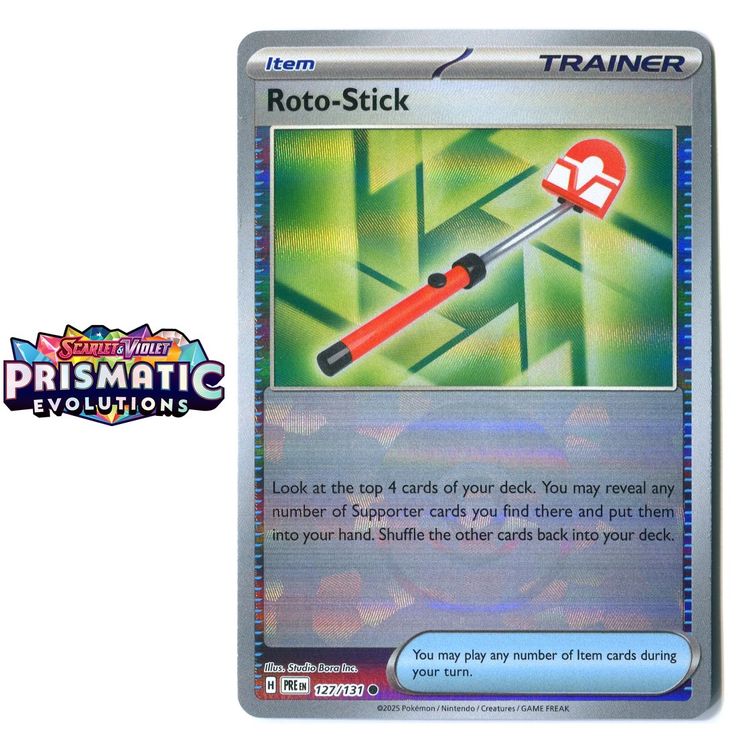 Roto Stick Pokeball Reverse 127/131 EN Prismatic Evolutions (Neu ...