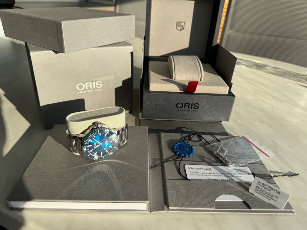 Oris Aquis Date Calibre 400 Full Set - Top Zustand wie NEU (Neu (gemäss ...
