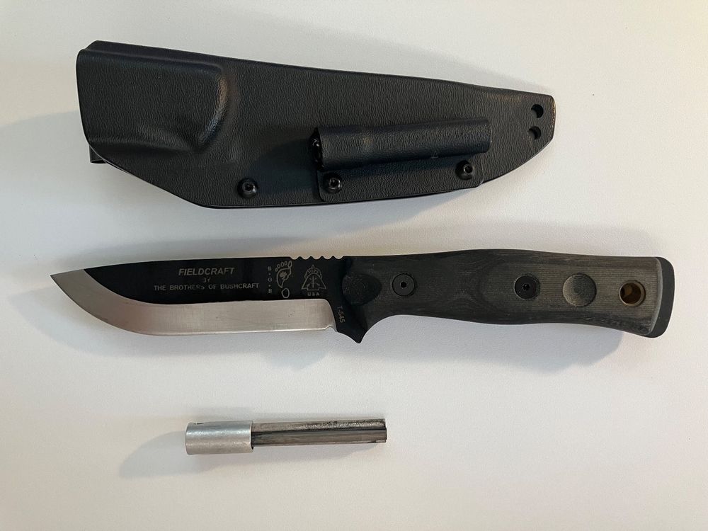 TOPS B.O.B Bushcraft-Messer in 1095er der alten Serie (Gebraucht) in ...