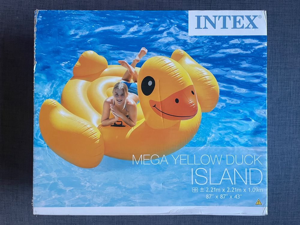Intex Mega Yellow Duck Island Badeinsel Böötle NEU | Kaufen auf Ricardo