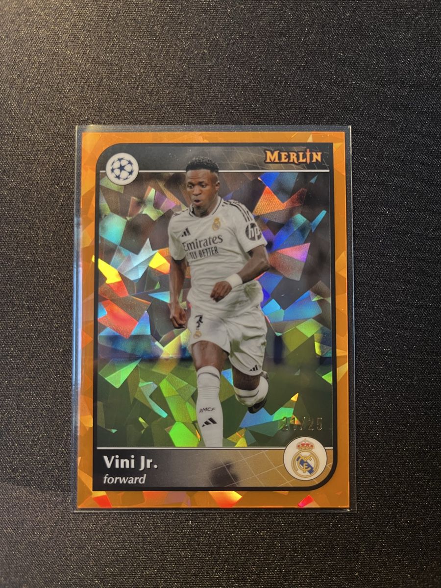 2024-25 Topps Merlin UCC Soccer Vinicius Jr Orange Cracked I (Neu ...