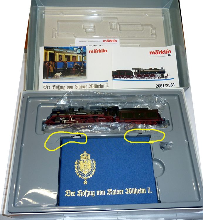 Märklin 2681 Hofzug Kaiser Wilhelm II H0 WS Digital DEFEKT (Defekt) in ...