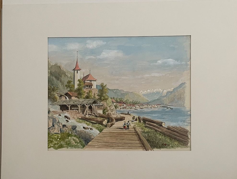 See-Landschafts Aquarell Monogr. (Gebraucht) in Root für CHF 15 – mit Lieferung auf Ricardo kaufen