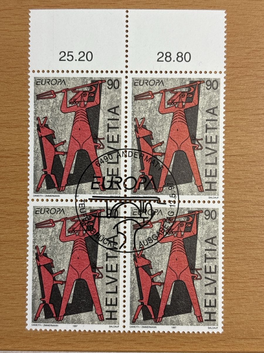 Europa Briefmarken-Set 1997, Helvetia, Top Zustand! (Neu (gemäss ...