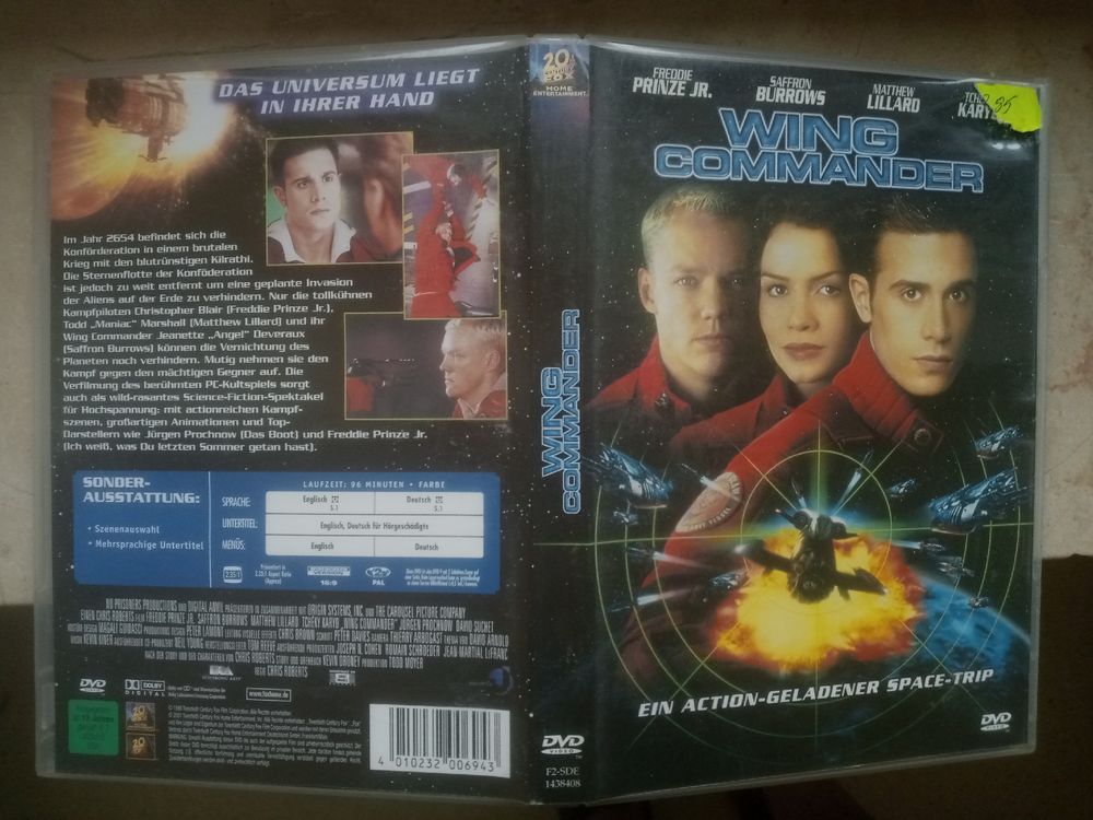 Wing Commander DVD, Freddie Prinze Jr., Sci-Fi Action! (Gebraucht) in ...