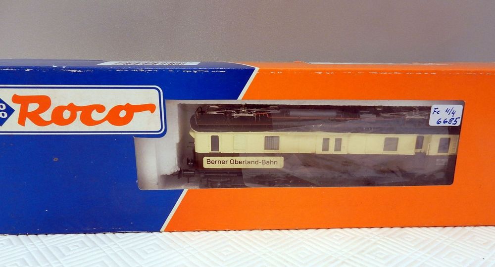 HO- BOB "Berner-Oberland Bahn" "Nostalgie" Motrice Fe 4/4 (Gebraucht ...