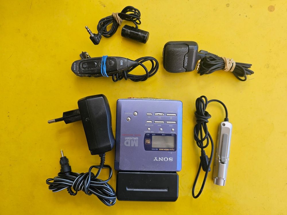 Sony Walkman MiniDisc Recorder MZ-R55, mit viel Zubehör | Kaufen auf ...