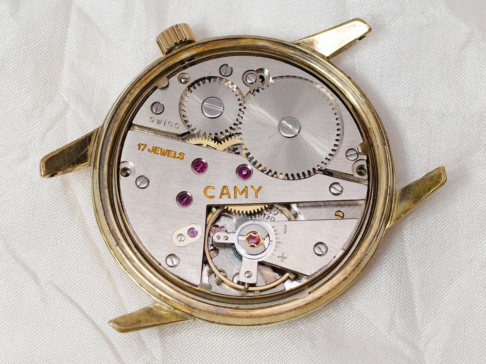 CAMY Genève 35mm vintage Armbanduhr Handaufzug AS 1130 17j. (Gebraucht ...